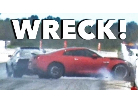 1,350 HP Mazda RX-7 Crashes into 1,100 HP GT-R during Drag Race, Nissan ...