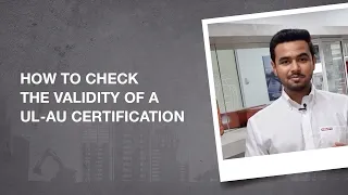 How to check the validity of a UL-AU certification? - Engineer...