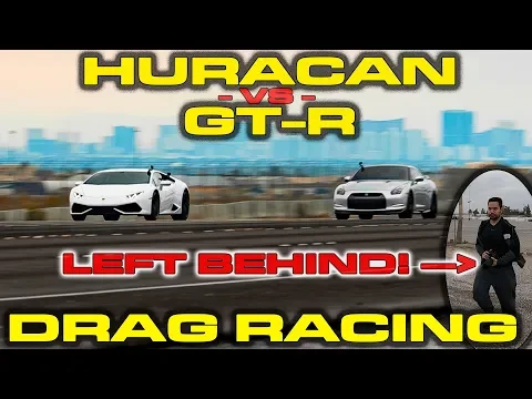 Modded Nissan GT-R Drag Races Lamborghini Huracan, The Struggle Is Real ...