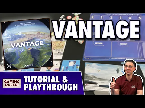 Vantage - Tutorial & Playthrough | Board Game Videos