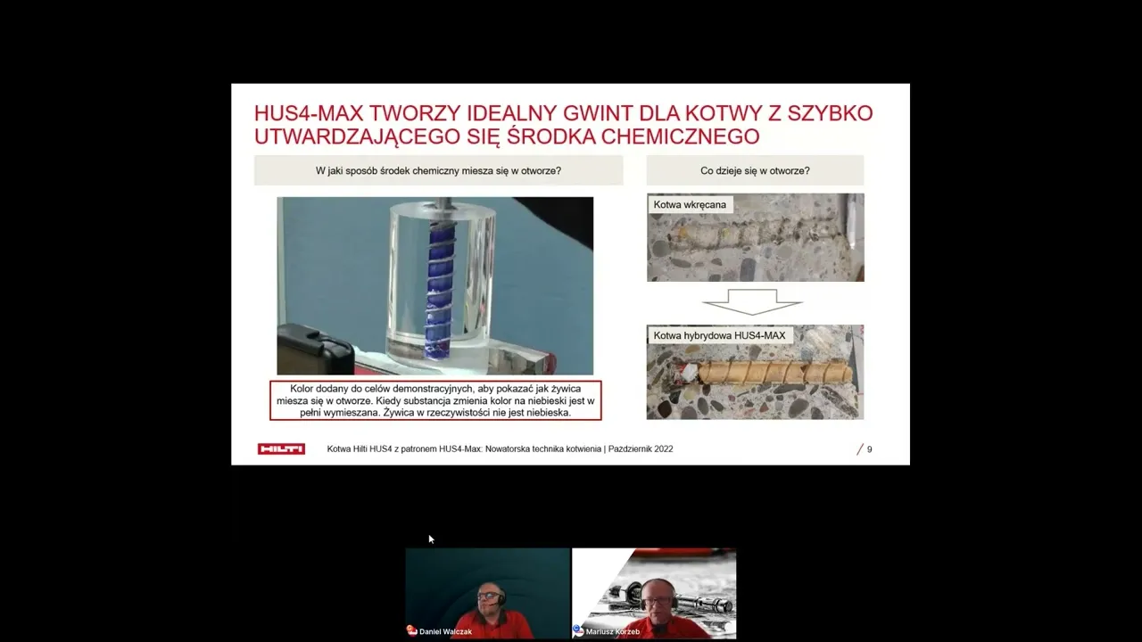 Hybrydowa kotwa HUS4 MAX do zamocowań w betonie - Ask HILTI