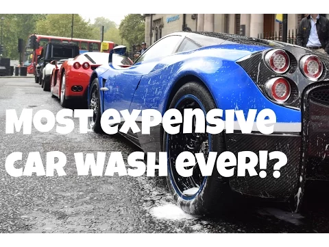 Multi-Million Supercar Collection Gets Washed on the Street in London ...