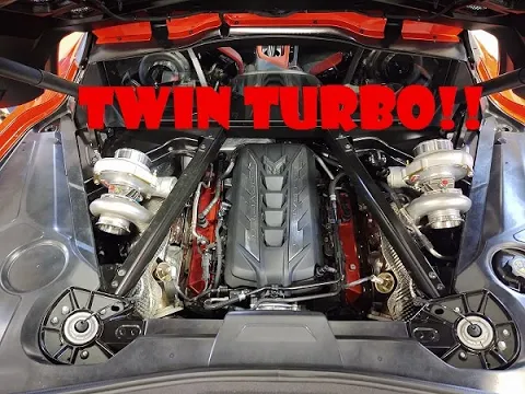 C8 Corvette Gets Precision Turbo Twin-Turbo Snails From East Coast ...