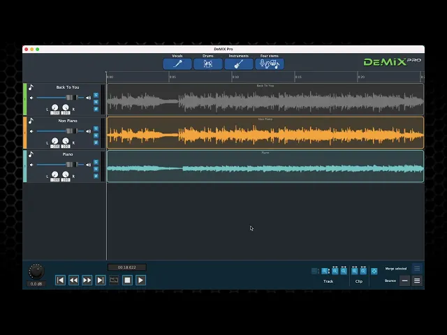 demix pro audio separation software