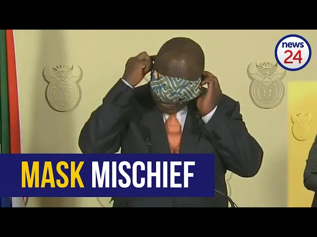 South African President Cyril Ramaphosa mocked over face mask struggles ...