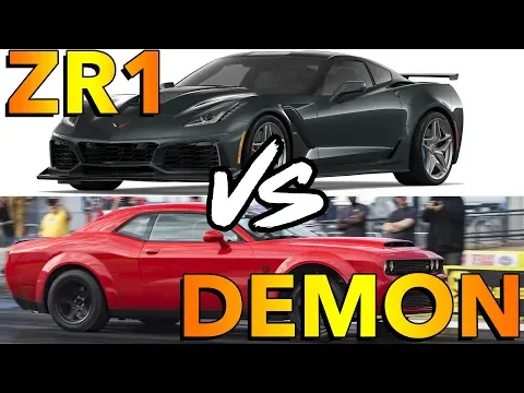 Dodge Demon Drag Races 2019 Chevrolet Corvette ZR1, Humiliation Occurs ...