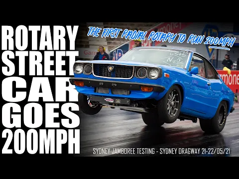 Mazda RX-3 Hits 201 MPH at the Drag Strip, Sets Radial Rotary Speed ...