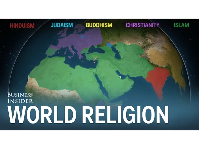 Animated map shows how five major religions spread across the globe ...