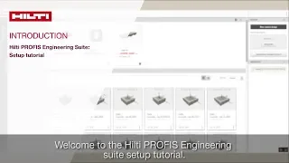 HOW TO: Hilti PROFIS Engineering Setup - Engineering Centre