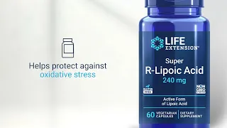 Super R-Lipoic Acid, 240 mg, 60 vegetarian capsules - Life Extension