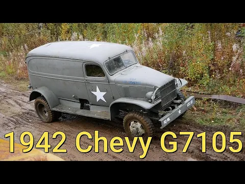 Rare 1942 Chevrolet G506 Panel Truck Takes a Stroll in the Mud, It's a WW2 Time Capsule ...