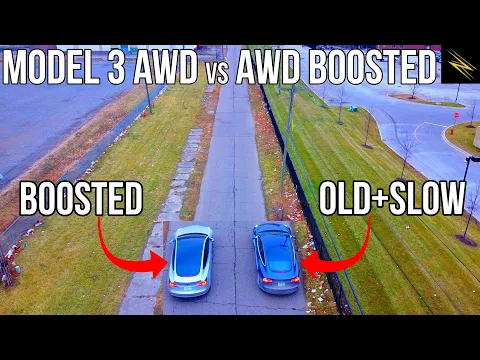 Tesla Model 3 With Boost Upgrade Races Model 3 Performance - autoevolution