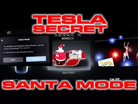 Tesla's New Santa Mode Easter Egg Is "Ho Ho Ho" Voice-Activated ...