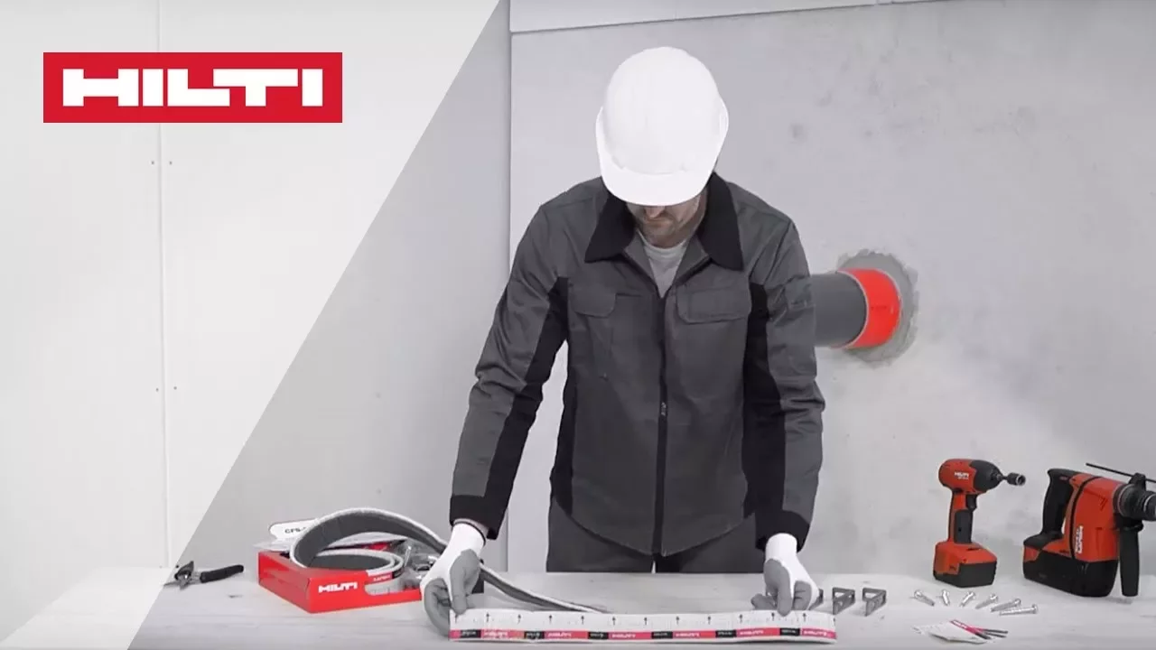HOW TO: Install Hilti CFS-C EL Firestop Endless Collar around ...