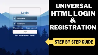Build a Universal Login Page with HTML, CSS & Bootstrap