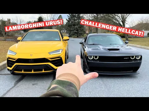 Dodge Challenger Hellcat Drag Races Lamborghini Urus, Clash Is Violent ...