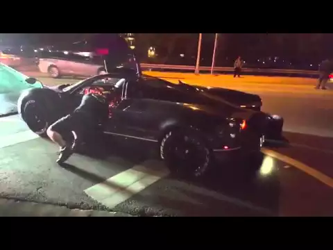 Kris Singh's Pagani Huayra La Monza Lisa Crashes in Miami - autoevolution