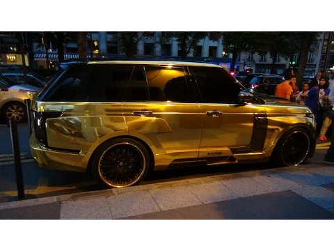Gold Range Rover with Hamann Mystere Kit Spotted - autoevolution
