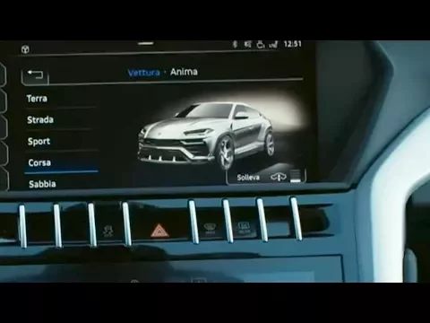 Lamborghini Urus Revealed by Infotainment Screen, Looks Tougher Than ...