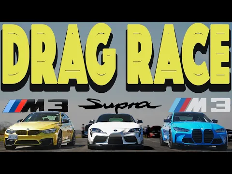 A90 Toyota Supra Drag Races G80 BMW M3 and F80 BMW M3, Weight Makes a ...