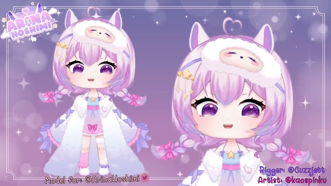 Combo full body Art+Rig by Cuzzjet Tygar 💜 LIVE2D COMMISSION OPEN 💜 ...