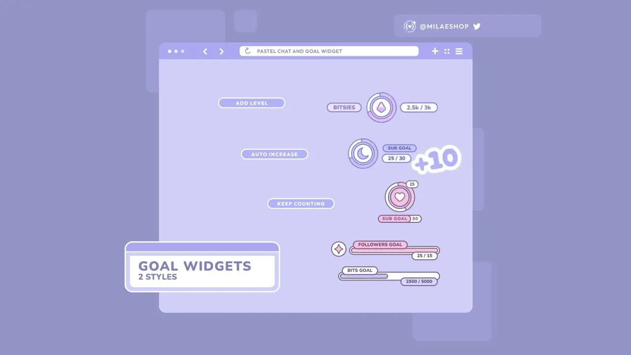 F2U Chat widget | Horizontal + Vertical | Twitch | VGen