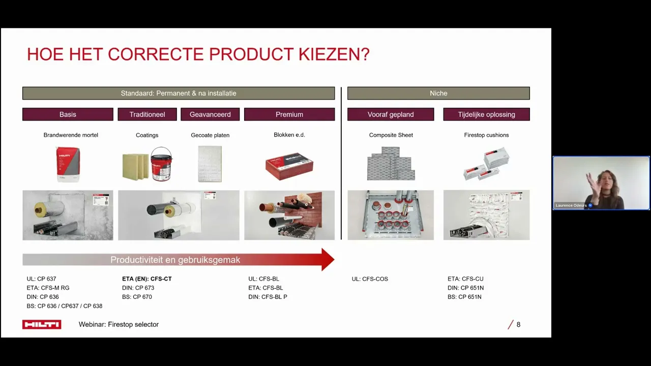Hilti Firestop Selector: vind de juiste firestop in een oogwen...