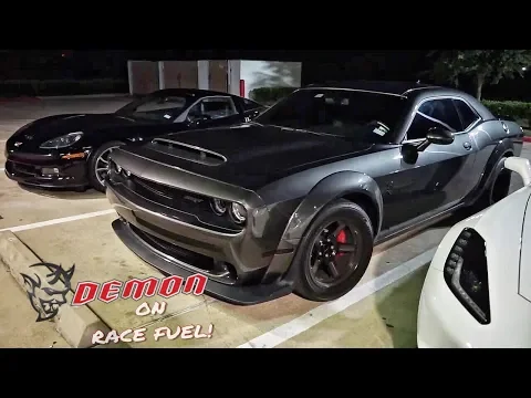 Dodge Demon Drag Races Two Corvettes in Street Fight, Results Are Mixed ...