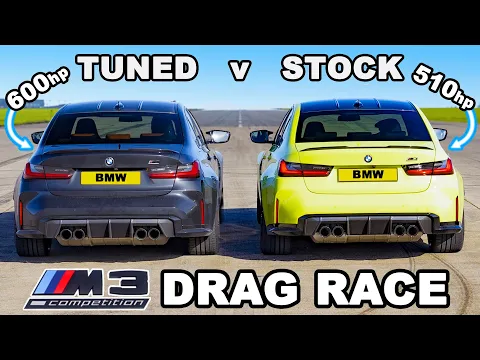 Tuned BMW M3 Competition Drag Races Standard M3, Flawless Victory Is ...