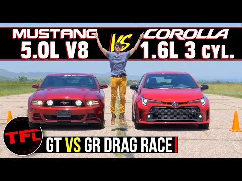 2023 Toyota GR Corolla Drag Races 1999 Corvette and 2014 Mustang ...