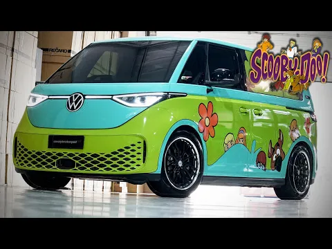 This VW ID. Buzz Is a Modern 'Mystery Machine' With Custom Wrap and ...
