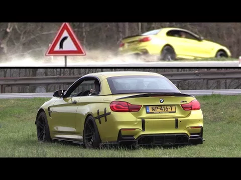 BMW M4 Convertible Crashes Behind Lamborghini Huracan Leaving Car Meet ...