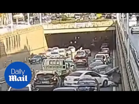 Driver Mistakes Accelerator For Brake, Causes Damage to 9 Cars ...
